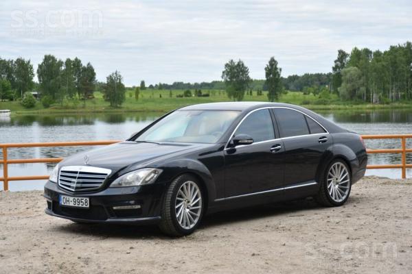 Black Mercedes-Benz S 320 2008 in Aizkraukle, with an engine capacity of 3.00 L and mileage of 268 thousand km for 7900 €, photo 5 on AUTOMOTO.COM.LV
