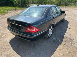 Blue Mercedes-Benz S 320 1999 in Jurbarkas, with an engine capacity of 3.20 L and mileage of 200 thousand km for 1799 €, photo 5 on AUTOMOTO.COM.LV