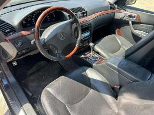 Blue Mercedes-Benz S 320 1999 in Jurbarkas, with an engine capacity of 3.20 L and mileage of 200 thousand km for 1799 €, photo 10 on AUTOMOTO.COM.LV