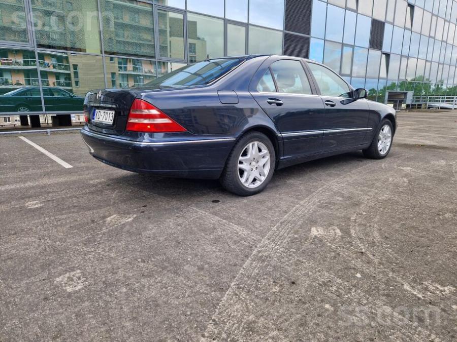 Zils Mercedes-Benz S 320 1999 Rīga, ar dzinēja tilpumu 3.20 L un nobraukumu 195 tūkst. km par 4200 €, foto 4 vietnē AUTOMOTO.COM.LV