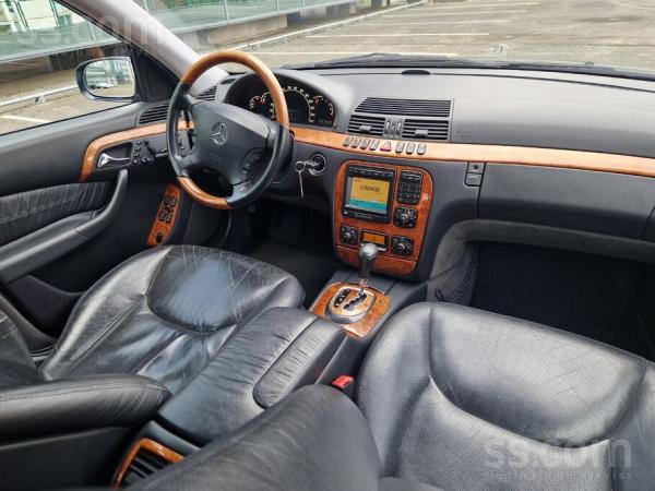 Zils Mercedes-Benz S 320 1999 Rīga, ar dzinēja tilpumu 3.20 L un nobraukumu 195 tūkst. km par 4200 €, foto 7 vietnē AUTOMOTO.COM.LV