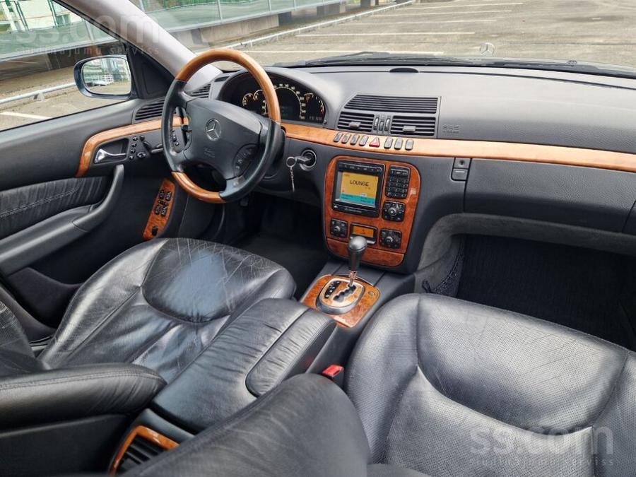 Zils Mercedes-Benz S 320 1999 Rīga, ar dzinēja tilpumu 3.20 L un nobraukumu 195 tūkst. km par 4200 €, foto 7 vietnē AUTOMOTO.COM.LV