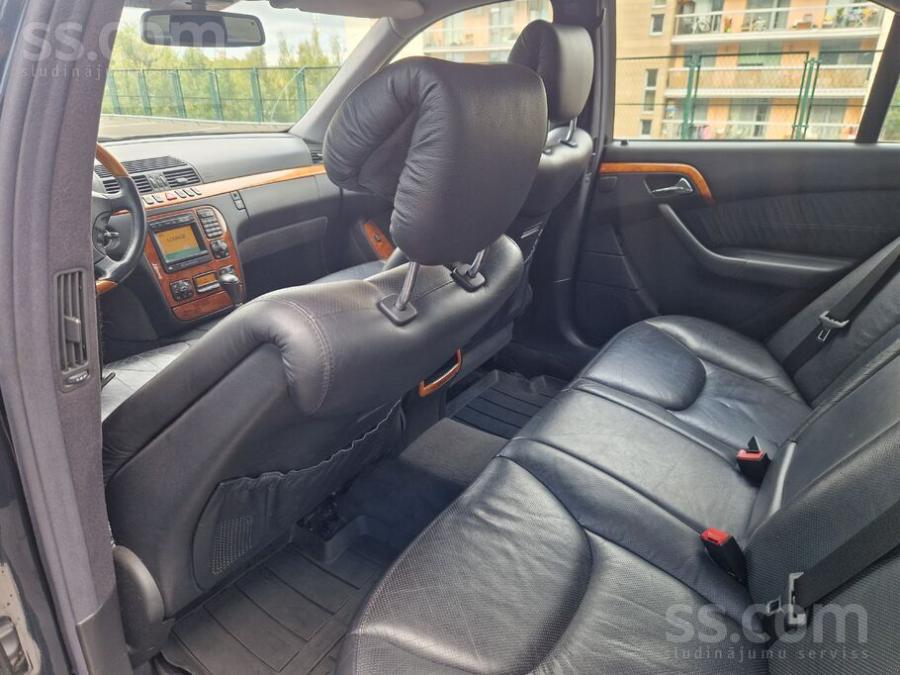 Zils Mercedes-Benz S 320 1999 Rīga, ar dzinēja tilpumu 3.20 L un nobraukumu 195 tūkst. km par 4200 €, foto 8 vietnē AUTOMOTO.COM.LV
