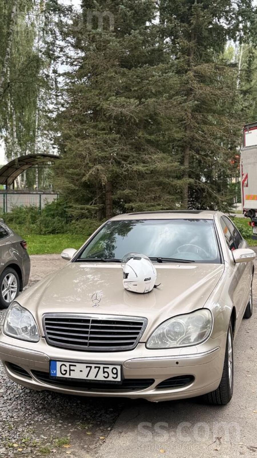 Brown Mercedes-Benz S 320 2003 in Riga, with an engine capacity of 3.20 L and mileage of 490 thousand km for 2500 €, photo 4 on AUTOMOTO.COM.LV