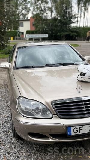 Brown Mercedes-Benz S 320 2003 in Riga, with an engine capacity of 3.20 L and mileage of 490 thousand km for 2500 €, photo 5 on AUTOMOTO.COM.LV