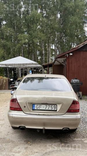 Brown Mercedes-Benz S 320 2003 in Riga, with an engine capacity of 3.20 L and mileage of 490 thousand km for 2500 €, photo 6 on AUTOMOTO.COM.LV