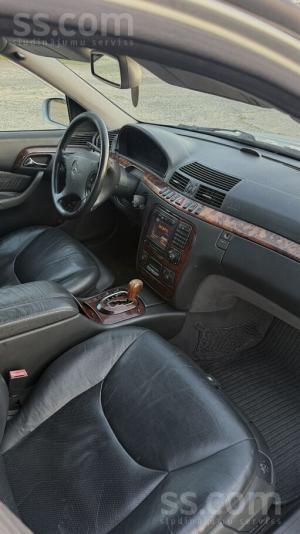 Pelēks Mercedes-Benz S 320 2000 Liepāja, ar dzinēja tilpumu 3.20 L un nobraukumu 453 tūkst. km par 3500 €, foto 10 vietnē AUTOMOTO.COM.LV