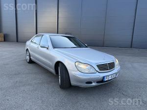 Grey Mercedes-Benz S 320 2001 in Riga, with an engine capacity of 3.20 L and mileage of 260 thousand km for 4500 €, photo  on AUTOMOTO.COM.LV