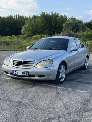 Grey Mercedes-Benz S 320 2001 in Daugavpils, with an engine capacity of 3.20 L and mileage of 307 thousand km for 3950 €, photo  on AUTOMOTO.COM.LV