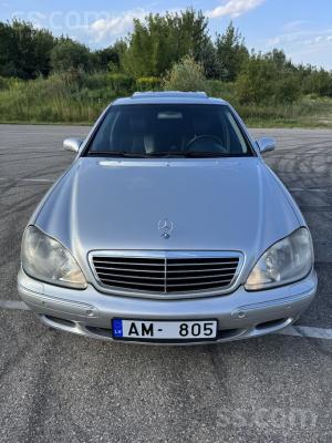 Grey Mercedes-Benz S 320 2001 in Daugavpils, with an engine capacity of 3.20 L and mileage of 307 thousand km for 3950 €, photo 3 on AUTOMOTO.COM.LV