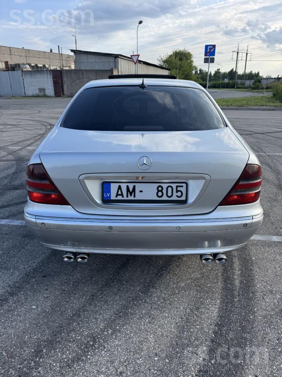 Grey Mercedes-Benz S 320 2001 in Daugavpils, with an engine capacity of 3.20 L and mileage of 307 thousand km for 3950 €, photo 6 on AUTOMOTO.COM.LV