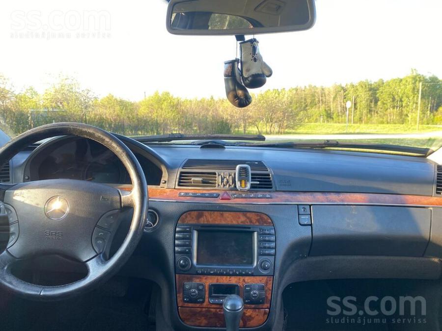 Pelēks Mercedes-Benz S 320 2002 Tukums, ar dzinēja tilpumu 3.20 L un nobraukumu 280 tūkst. km par 2600 €, foto 6 vietnē AUTOMOTO.COM.LV