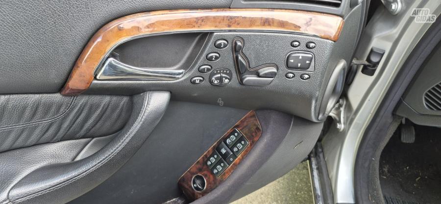 Pelēks Mercedes-Benz S 320 2003 Kauņa, ar dzinēja tilpumu 3.20 L un nobraukumu 361 tūkst. km par 1999 €, foto 7 vietnē AUTOMOTO.COM.LV