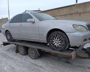 Pelēks Mercedes-Benz S 320 2004 Marijampole, ar dzinēja tilpumu 3.20 L un nobraukumu 322 tūkst. km par 1700 €, foto  vietnē AUTOMOTO.COM.LV