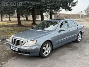Grey Mercedes-Benz S 320 2004 in Jelgava, with an engine capacity of 3.20 L and mileage of 396 thousand km for 2300 €, photo  on AUTOMOTO.COM.LV