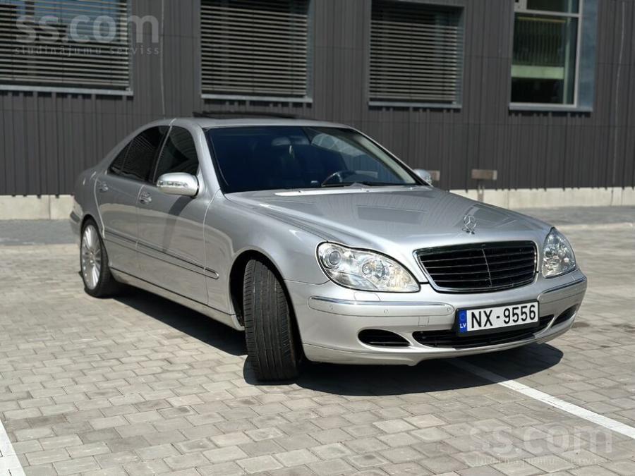 Grey Mercedes-Benz S 320 2004 in Riga, with an engine capacity of 3.20 L and mileage of 260 thousand km for 5500 €, photo 3 on AUTOMOTO.COM.LV