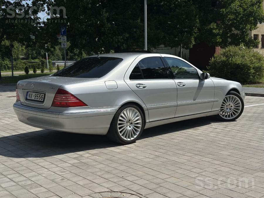 Grey Mercedes-Benz S 320 2004 in Riga, with an engine capacity of 3.20 L and mileage of 260 thousand km for 5500 €, photo 5 on AUTOMOTO.COM.LV