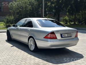 Grey Mercedes-Benz S 320 2004 in Riga, with an engine capacity of 3.20 L and mileage of 260 thousand km for 5500 €, photo 6 on AUTOMOTO.COM.LV