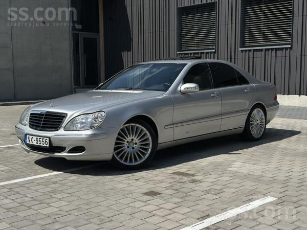 Grey Mercedes-Benz S 320 2004 in Riga, with an engine capacity of 3.20 L and mileage of 260 thousand km for 5500 €, photo 7 on AUTOMOTO.COM.LV
