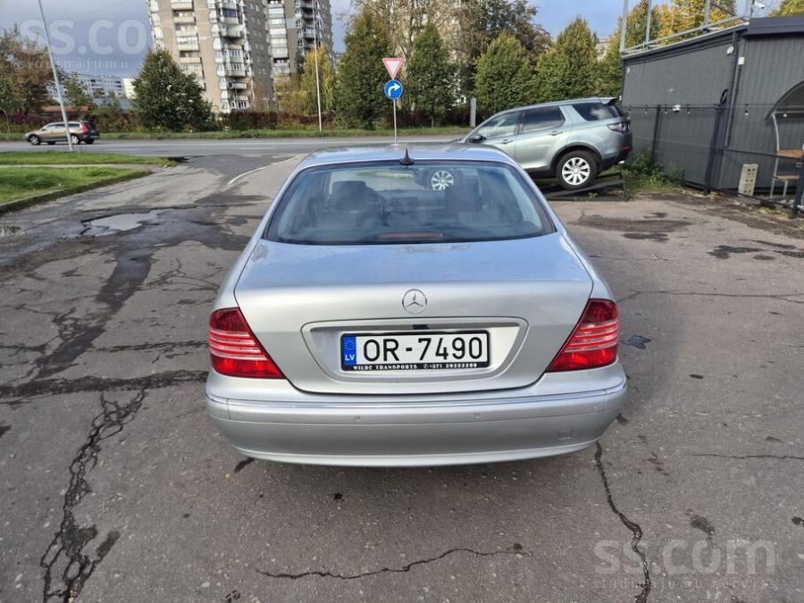 Pelēks Mercedes-Benz S 320 2004 Rīga, ar dzinēja tilpumu 3.20 L un nobraukumu 269 tūkst. km par 5590 €, foto 15 vietnē AUTOMOTO.COM.LV