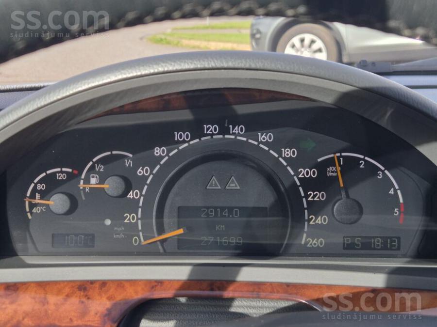 Pelēks Mercedes-Benz S 320 2004 Rīga, ar dzinēja tilpumu 3.20 L un nobraukumu 269 tūkst. km par 5590 €, foto 36 vietnē AUTOMOTO.COM.LV
