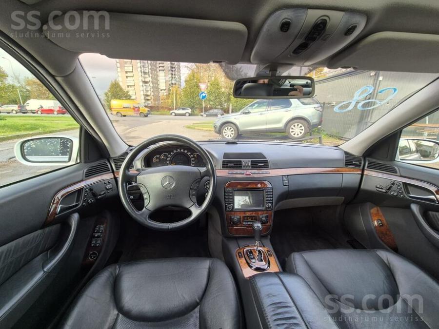 Pelēks Mercedes-Benz S 320 2004 Rīga, ar dzinēja tilpumu 3.20 L un nobraukumu 269 tūkst. km par 5590 €, foto 22 vietnē AUTOMOTO.COM.LV