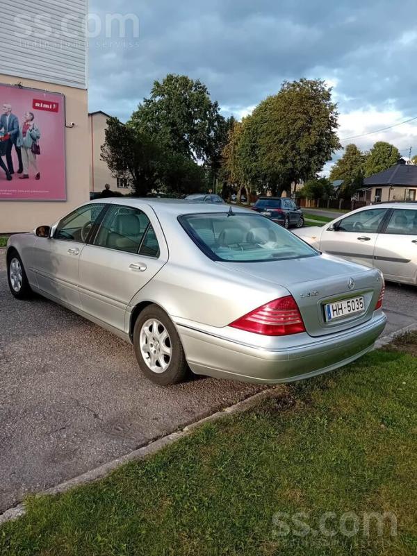 Grey Mercedes-Benz S 320 2005 in Jelgava, with an engine capacity of 3.20 L and mileage of 220 thousand km for 6200 €, photo 3 on AUTOMOTO.COM.LV