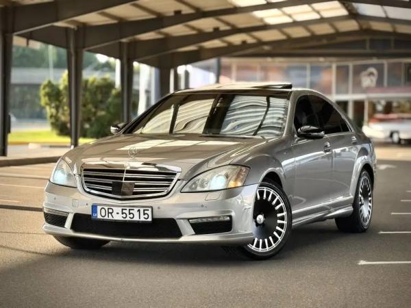 Grey Mercedes-Benz S 320 2006 in Riga, with an engine capacity of 3.00 L and mileage of 426 thousand km for 6500 €, photo 7 on AUTOMOTO.COM.LV