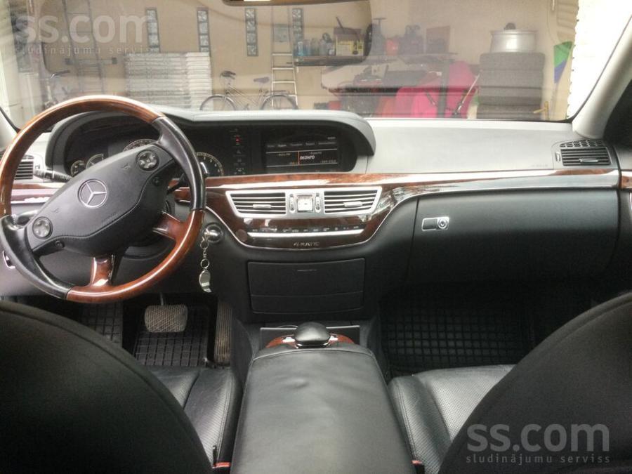 Pelēks Mercedes-Benz S 320 2009 Rīga, ar dzinēja tilpumu 3.00 L un nobraukumu 306 tūkst. km par 9000 €, foto 7 vietnē AUTOMOTO.COM.LV