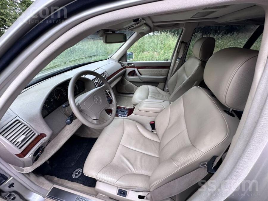 Mercedes-Benz S 320 1997 in Riga, with an engine capacity of 3.20 L and mileage of 0 thousand km for 16500 €, photo 9 on AUTOMOTO.COM.LV