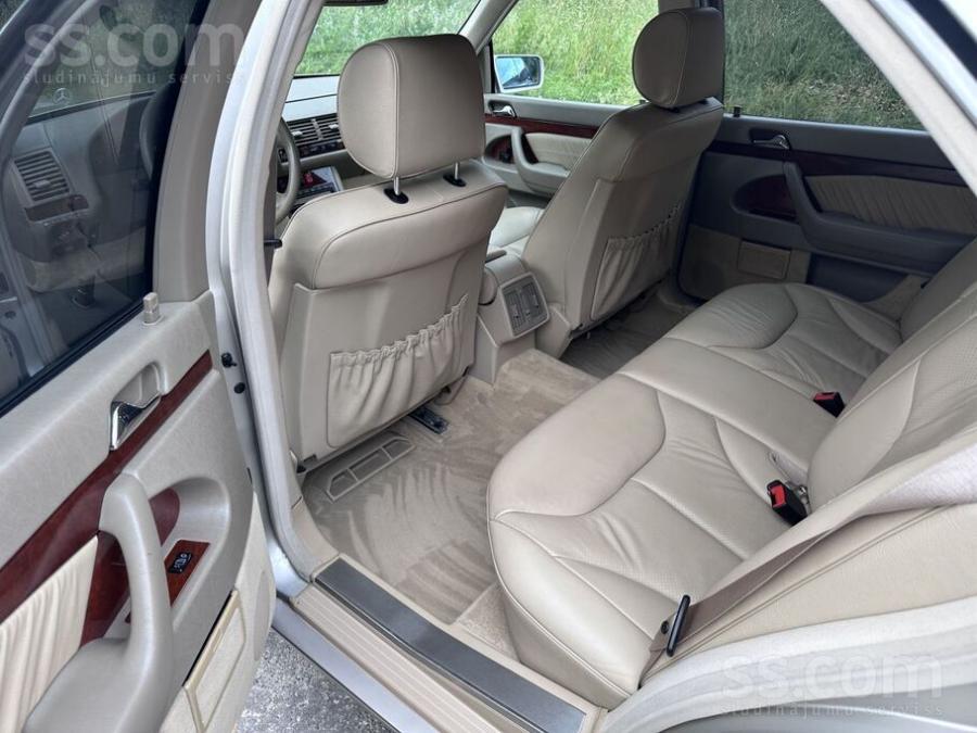 Mercedes-Benz S 320 1997 in Riga, with an engine capacity of 3.20 L and mileage of 0 thousand km for 16500 €, photo 11 on AUTOMOTO.COM.LV