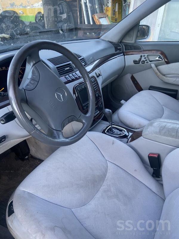 Mercedes-Benz S 320 2000 Rīga, ar dzinēja tilpumu 3.20 L un nobraukumu 165 tūkst. km par 1800 €, foto 6 vietnē AUTOMOTO.COM.LV