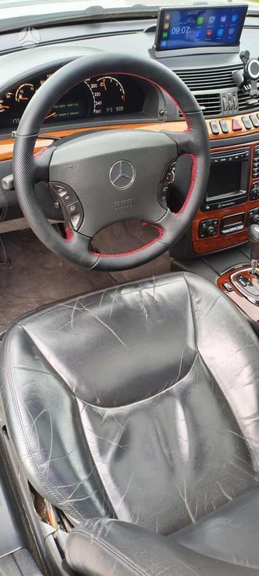 Mercedes-Benz S 320 2001 in Vilnius, with an engine capacity of 3.20 L and mileage of 396 thousand km for 2700 €, photo 37 on AUTOMOTO.COM.LV