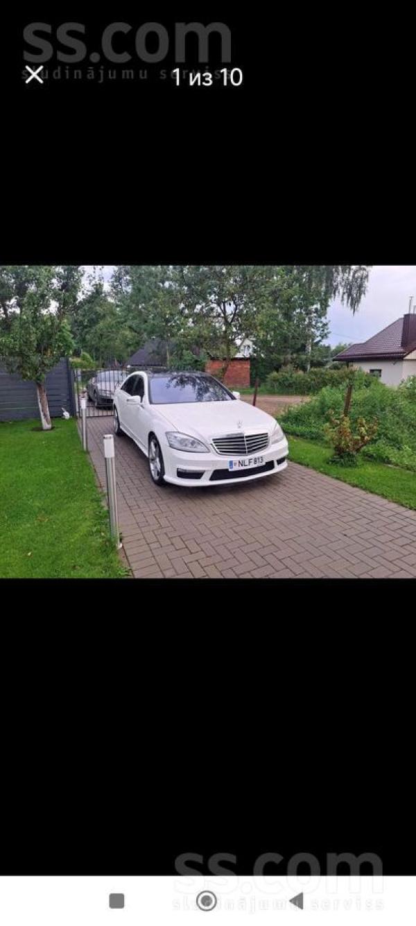 White Mercedes-Benz S 320 2007 in Vilnius, with an engine capacity of 3.00 L and mileage of 275 thousand km for 9900 €, photo 7 on AUTOMOTO.COM.LV