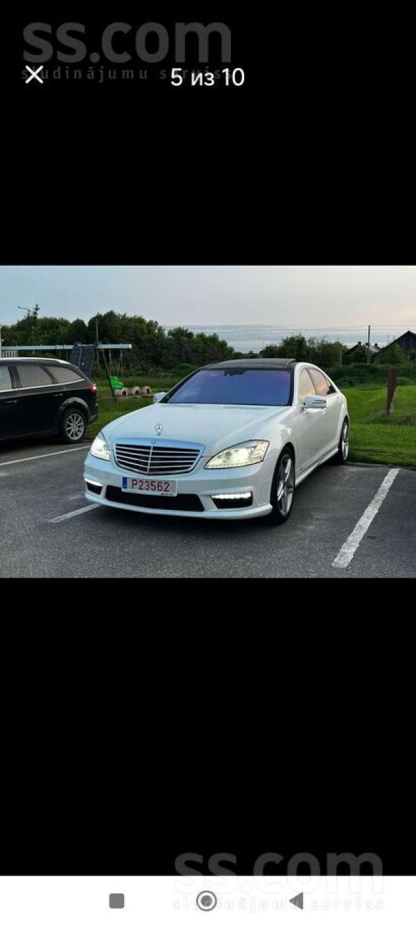 White Mercedes-Benz S 320 2007 in Vilnius, with an engine capacity of 3.00 L and mileage of 275 thousand km for 9900 €, photo 10 on AUTOMOTO.COM.LV