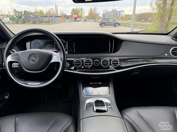 Black Mercedes-Benz S 350 2017 in Panevezys, with an engine capacity of 3.00 L and mileage of 116 thousand km for 26700 €, photo 9 on AUTOMOTO.COM.LV