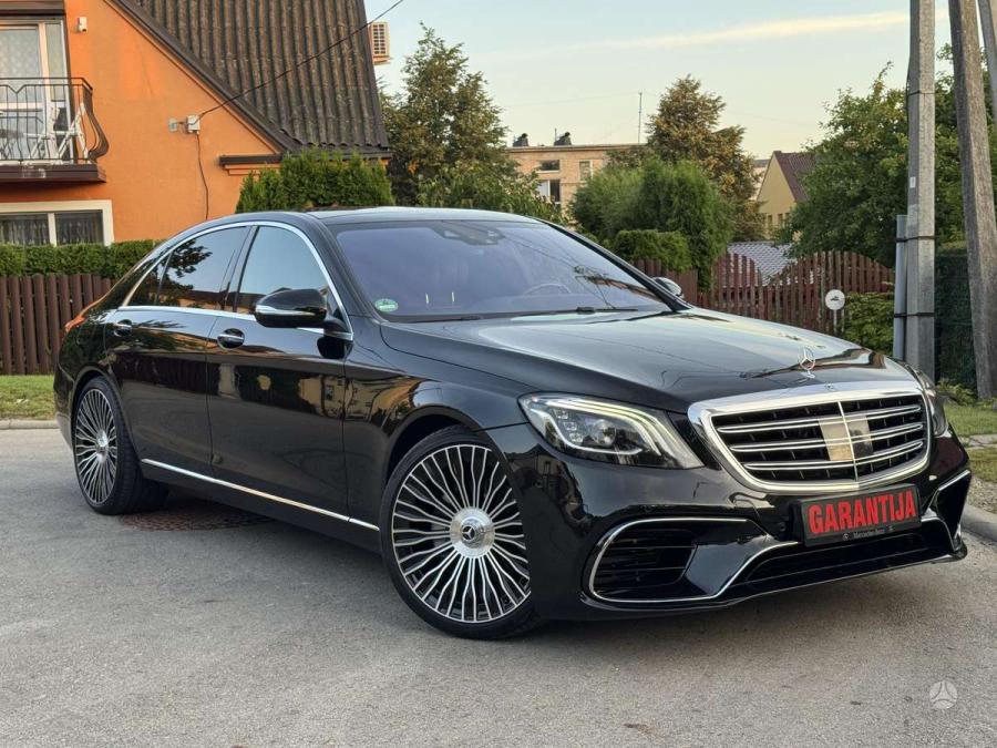 Black Mercedes-Benz S 350 2017 in Siauliai, with an engine capacity of 3.00 L and mileage of 176 thousand km for 36500 €, photo 1 on AUTOMOTO.COM.LV