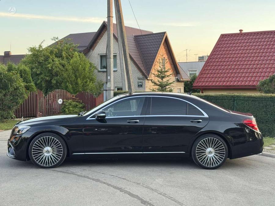 Black Mercedes-Benz S 350 2017 in Siauliai, with an engine capacity of 3.00 L and mileage of 176 thousand km for 36500 €, photo 8 on AUTOMOTO.COM.LV