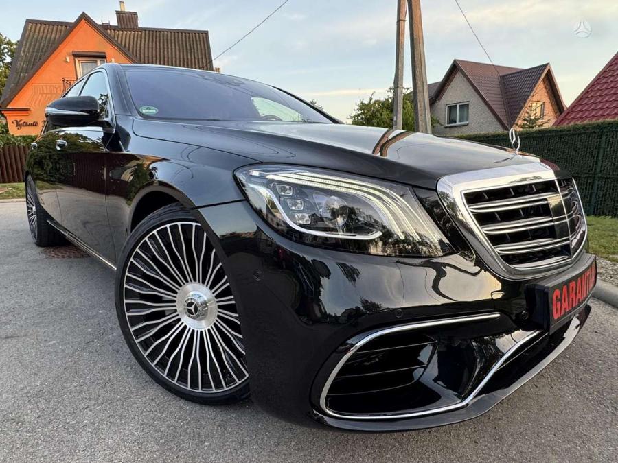 Black Mercedes-Benz S 350 2017 in Siauliai, with an engine capacity of 3.00 L and mileage of 176 thousand km for 36500 €, photo 10 on AUTOMOTO.COM.LV