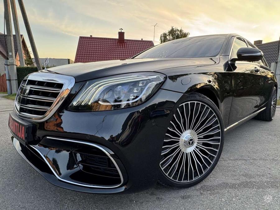 Black Mercedes-Benz S 350 2017 in Siauliai, with an engine capacity of 3.00 L and mileage of 176 thousand km for 36500 €, photo 11 on AUTOMOTO.COM.LV