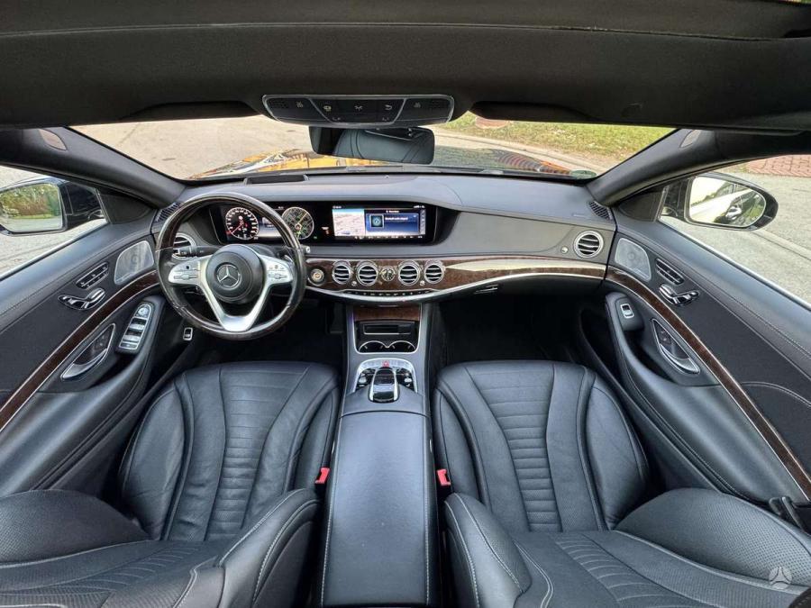 Black Mercedes-Benz S 350 2017 in Siauliai, with an engine capacity of 3.00 L and mileage of 176 thousand km for 36500 €, photo 14 on AUTOMOTO.COM.LV