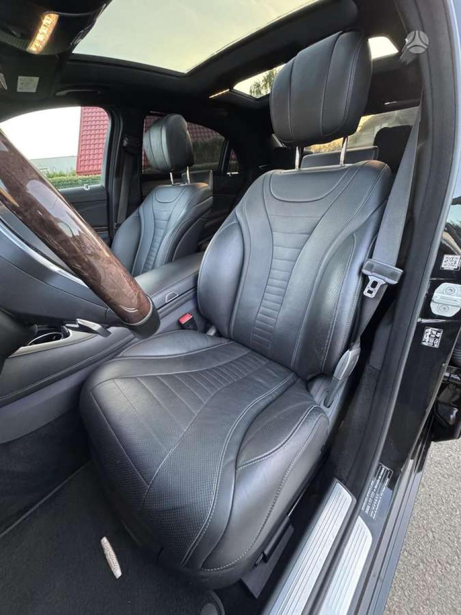 Black Mercedes-Benz S 350 2017 in Siauliai, with an engine capacity of 3.00 L and mileage of 176 thousand km for 36500 €, photo 17 on AUTOMOTO.COM.LV