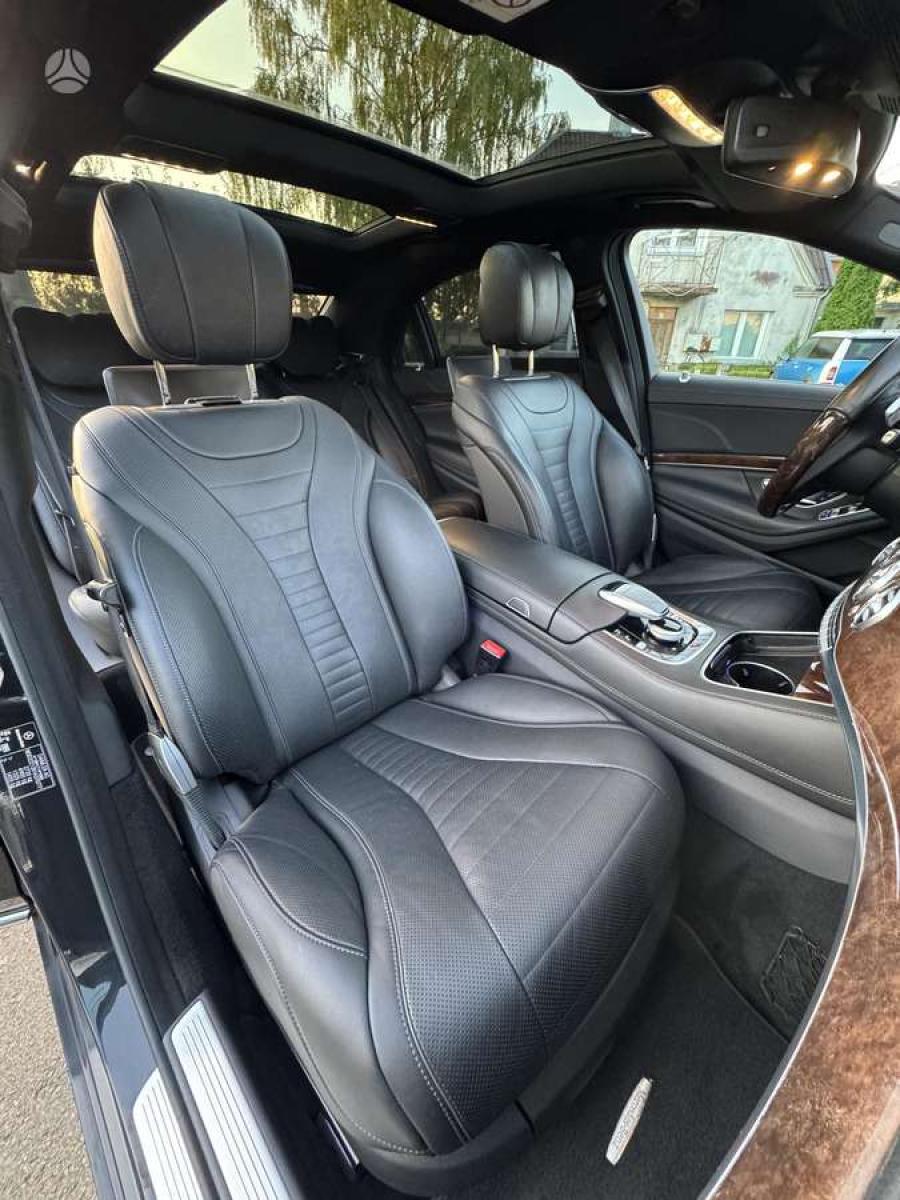 Black Mercedes-Benz S 350 2017 in Siauliai, with an engine capacity of 3.00 L and mileage of 176 thousand km for 36500 €, photo 18 on AUTOMOTO.COM.LV