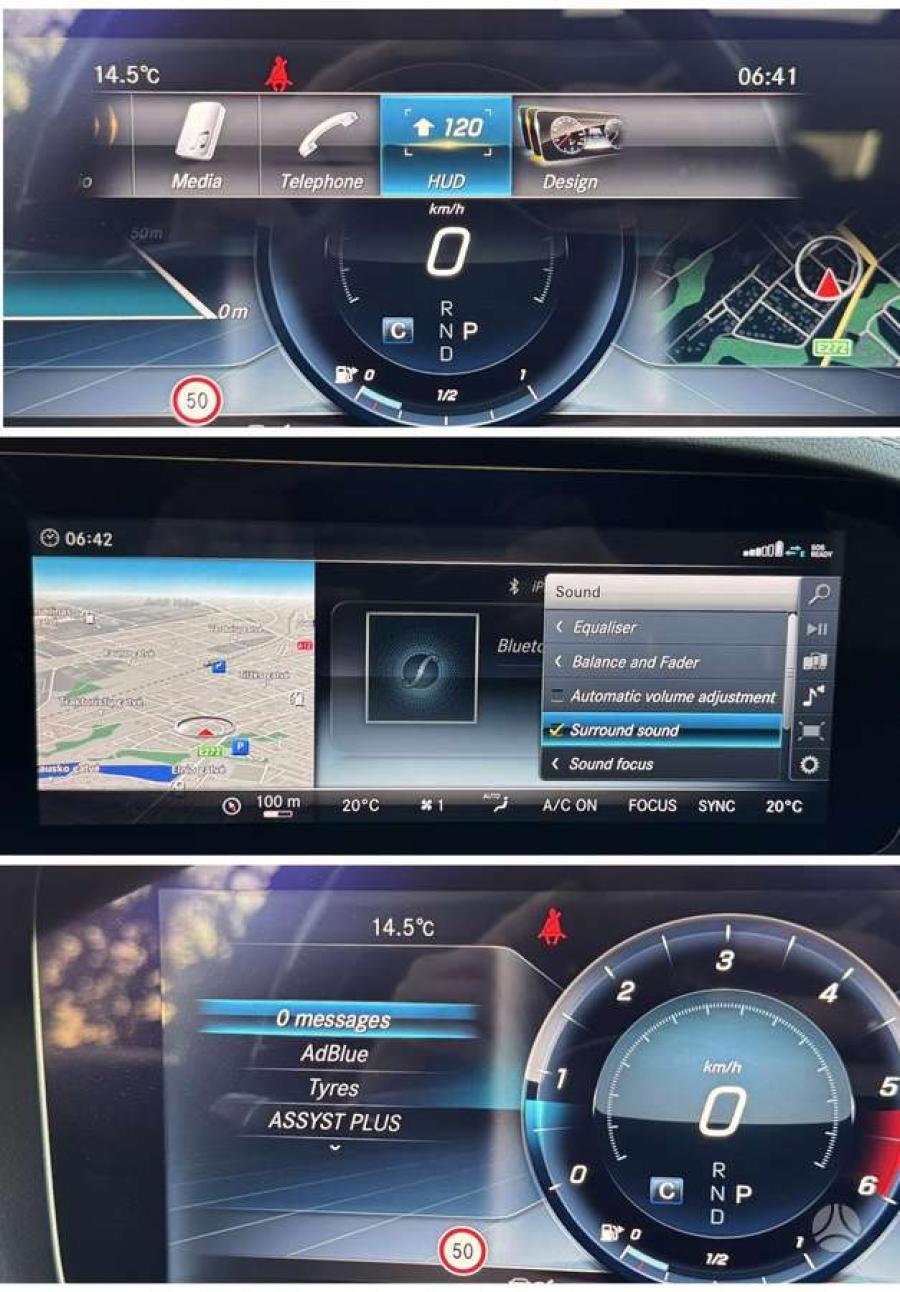 Black Mercedes-Benz S 350 2017 in Siauliai, with an engine capacity of 3.00 L and mileage of 176 thousand km for 36500 €, photo 30 on AUTOMOTO.COM.LV
