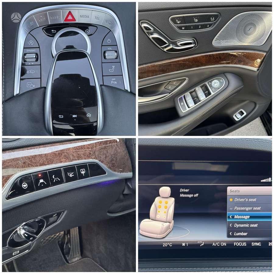 Black Mercedes-Benz S 350 2017 in Siauliai, with an engine capacity of 3.00 L and mileage of 176 thousand km for 36500 €, photo 31 on AUTOMOTO.COM.LV