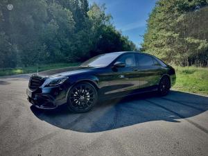 Black Mercedes-Benz S 350 2018 in Vilnius, with an engine capacity of 2.93 L and mileage of 136 thousand km for 45100 €, photo 3 on AUTOMOTO.COM.LV