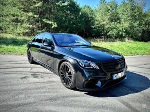 Black Mercedes-Benz S 350 2018 in Vilnius, with an engine capacity of 2.93 L and mileage of 136 thousand km for 45100 €, photo 4 on AUTOMOTO.COM.LV