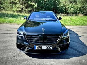 Black Mercedes-Benz S 350 2018 in Vilnius, with an engine capacity of 2.93 L and mileage of 136 thousand km for 45100 €, photo 6 on AUTOMOTO.COM.LV
