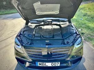 Black Mercedes-Benz S 350 2018 in Vilnius, with an engine capacity of 2.93 L and mileage of 136 thousand km for 45100 €, photo 10 on AUTOMOTO.COM.LV