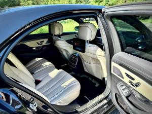 Black Mercedes-Benz S 350 2018 in Vilnius, with an engine capacity of 2.93 L and mileage of 136 thousand km for 45100 €, photo 27 on AUTOMOTO.COM.LV